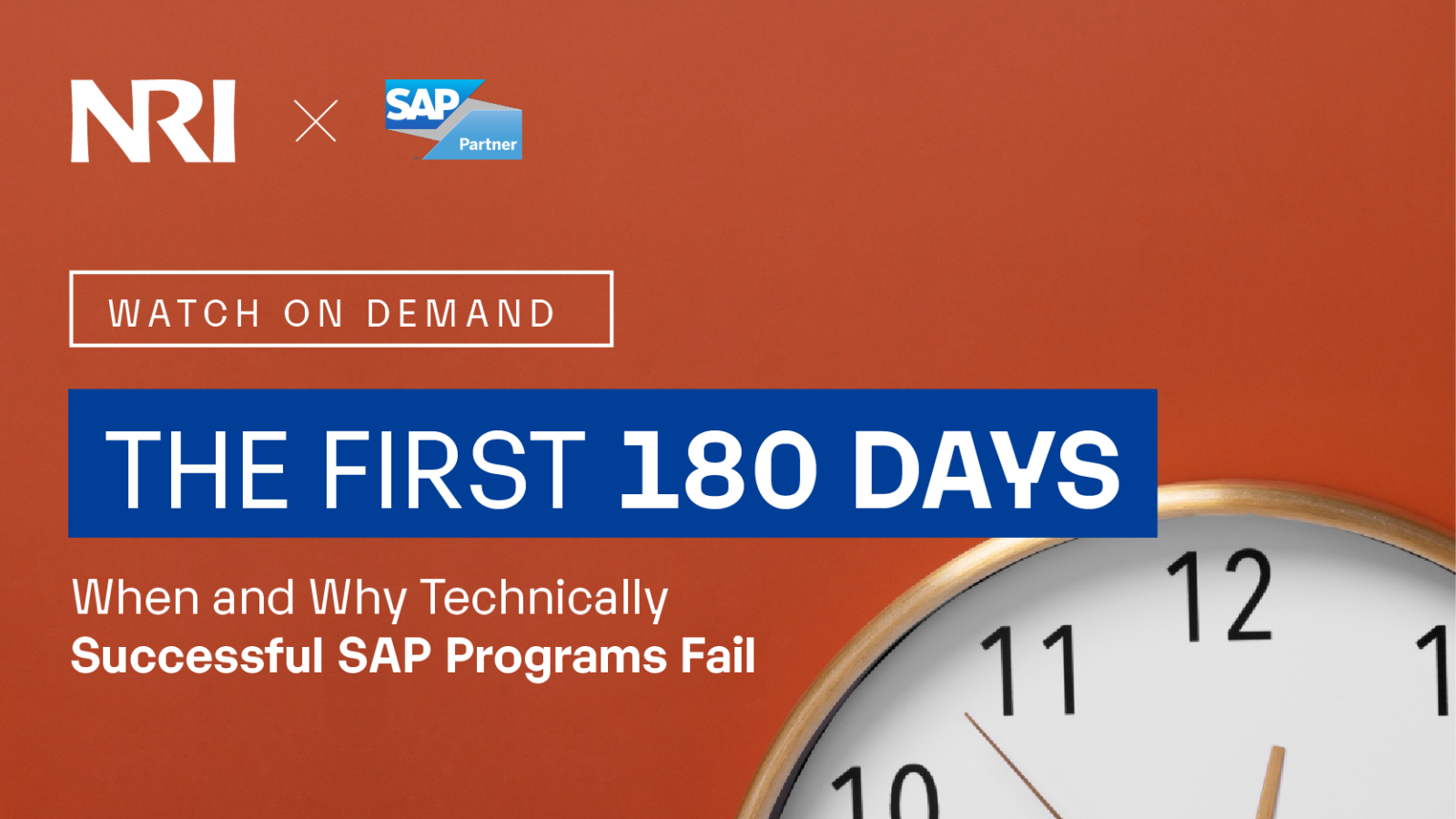The First 180 Days: When and Why Technically Successful SAP Programs ...